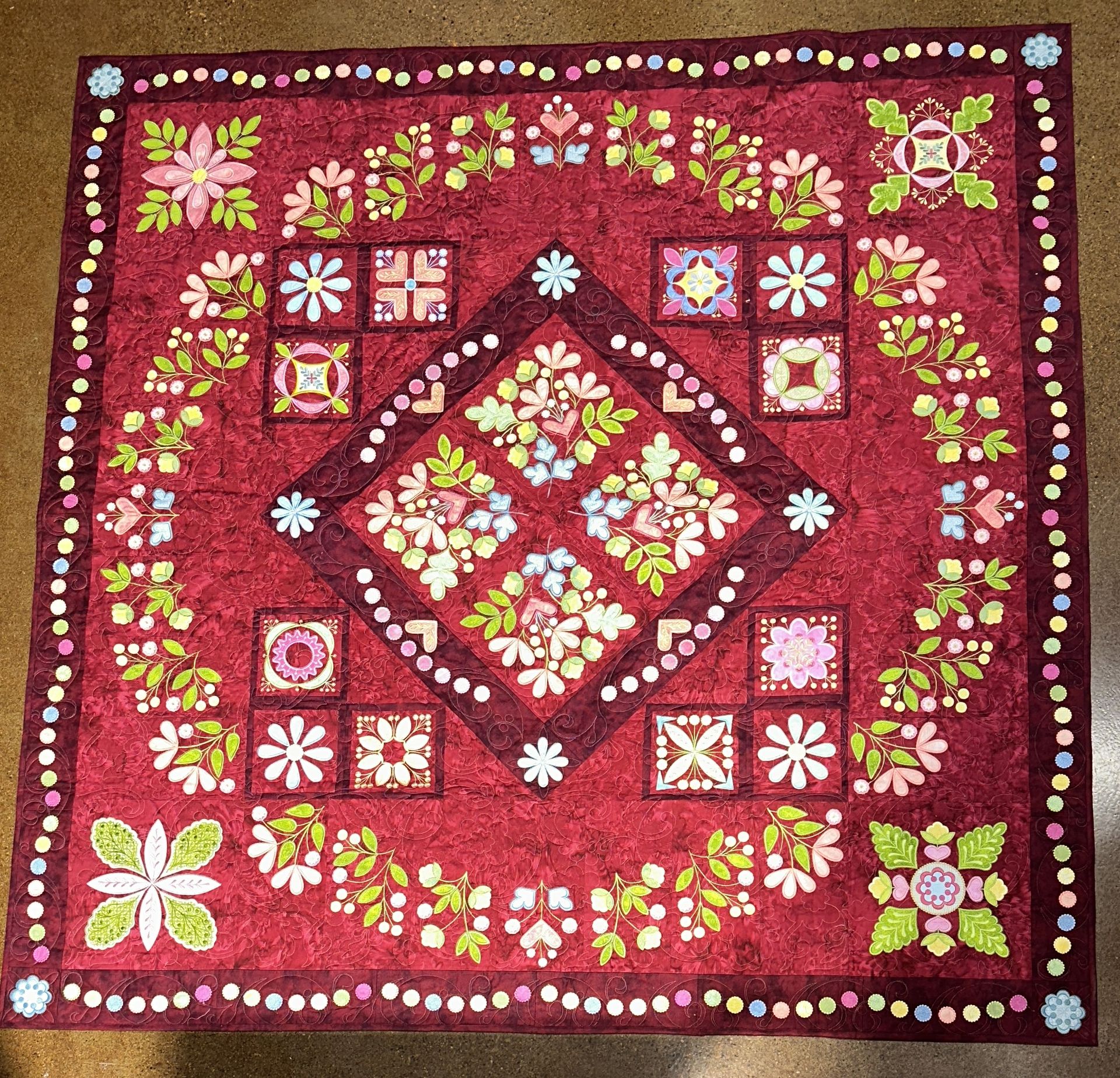 GLORIOUS SUMMER EMBROIDERY CLASS - 3 SESSIONS | Top Shelf Quilts